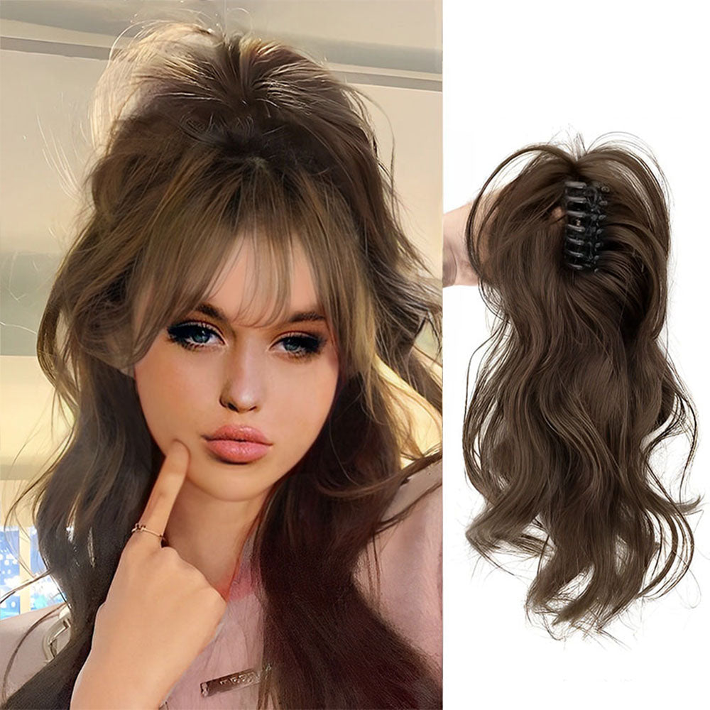 Half up High Ponytail Curly Hair Scrunchie Clip Ponytail Wig – Wigyy