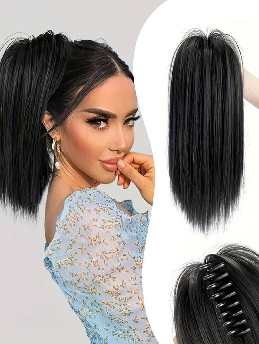 12 Inches Straight Claw Clips in Ponytail Extension – Wigyy
