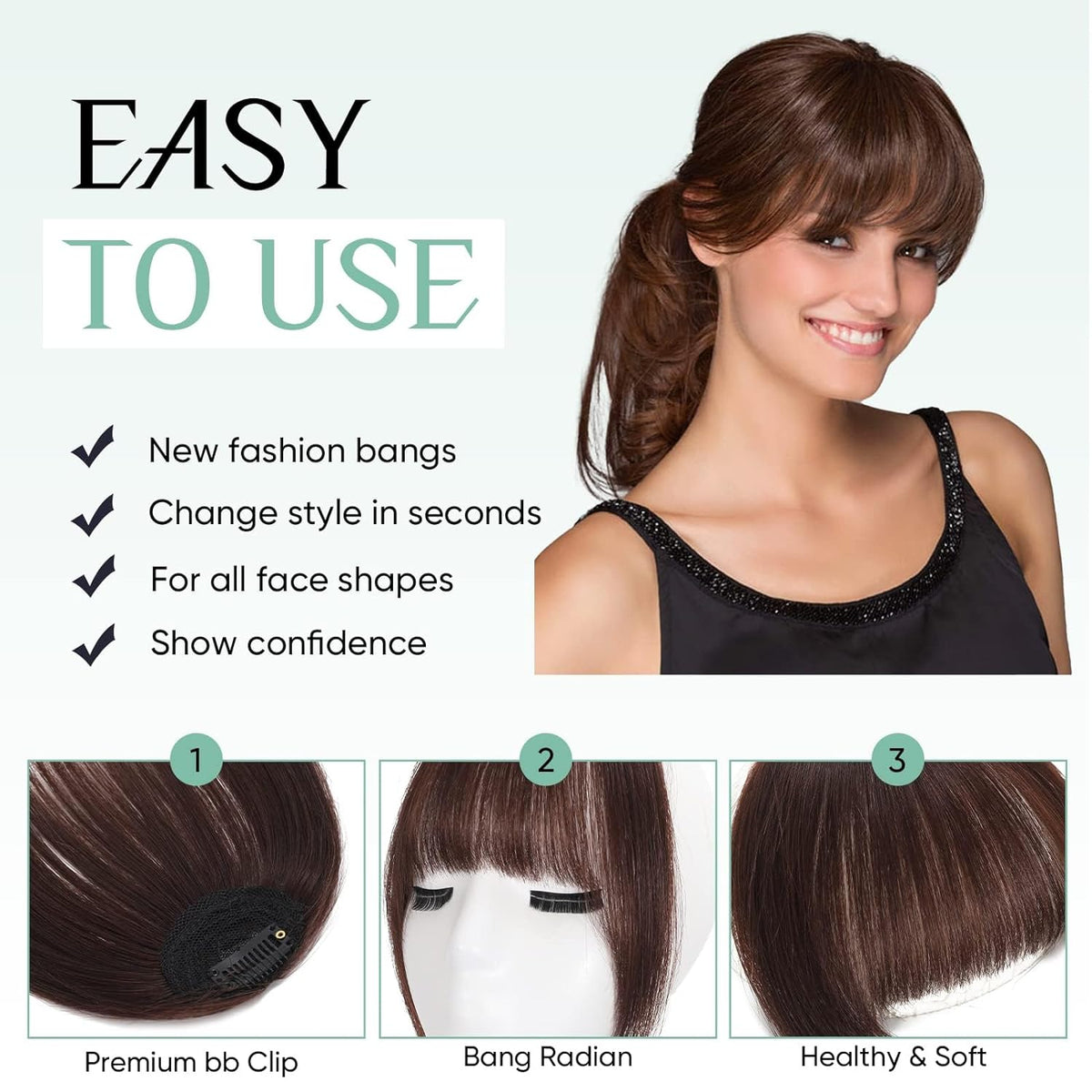 Clip in Bangs-100% human hair Bangs Hair Clipr – Wigyy