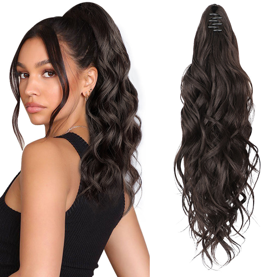 Top Long Wavy Ponytail Claw Clip in Hair Extensions – Wigyy