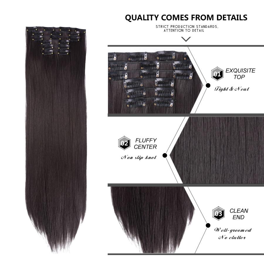 16 Clips Long Straight Hair Extensions – Wigyy