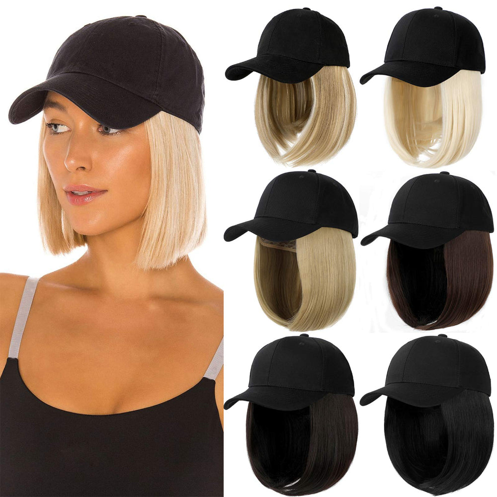 Baseball Cap Wig Hat With Hair Wig Naturally Cap With Wig Hat Wigs – Wigyy